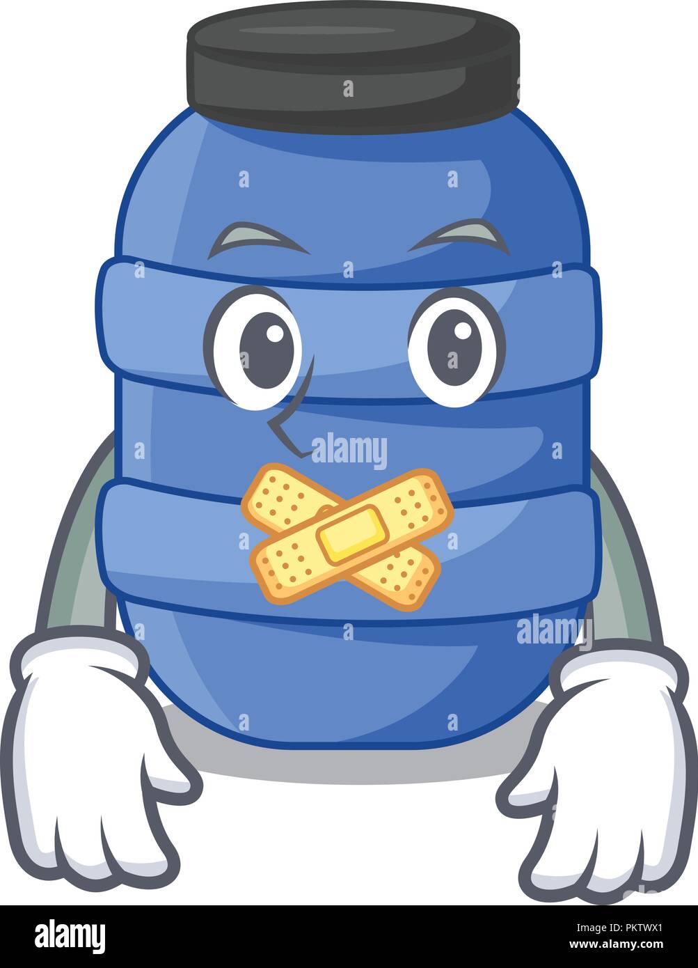 Silent plastic barrel container for fish cartoon Stock Vector Image ...