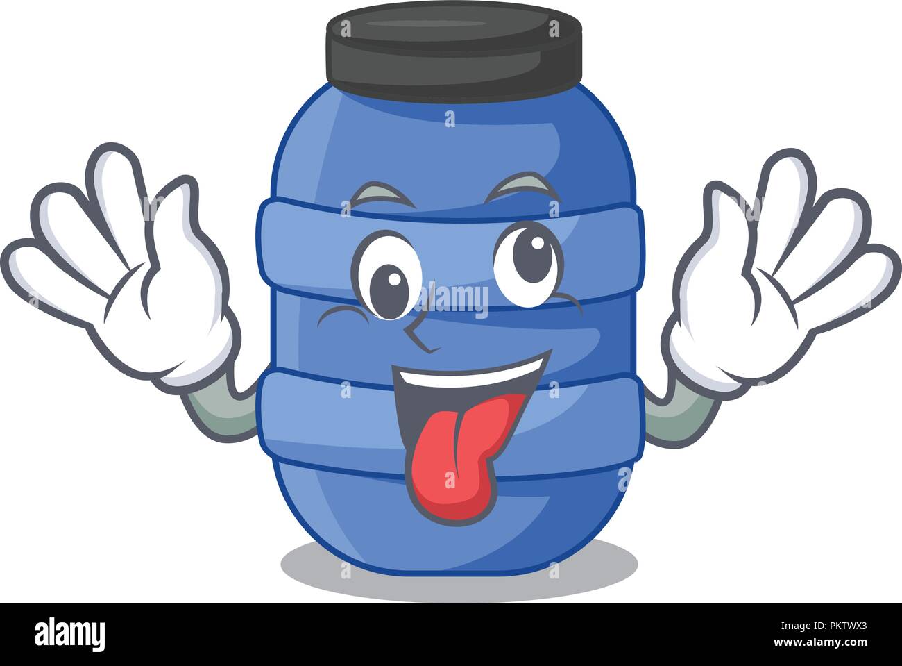 Crazy plastic barrel container for fish cartoon Stock Vector Image ...
