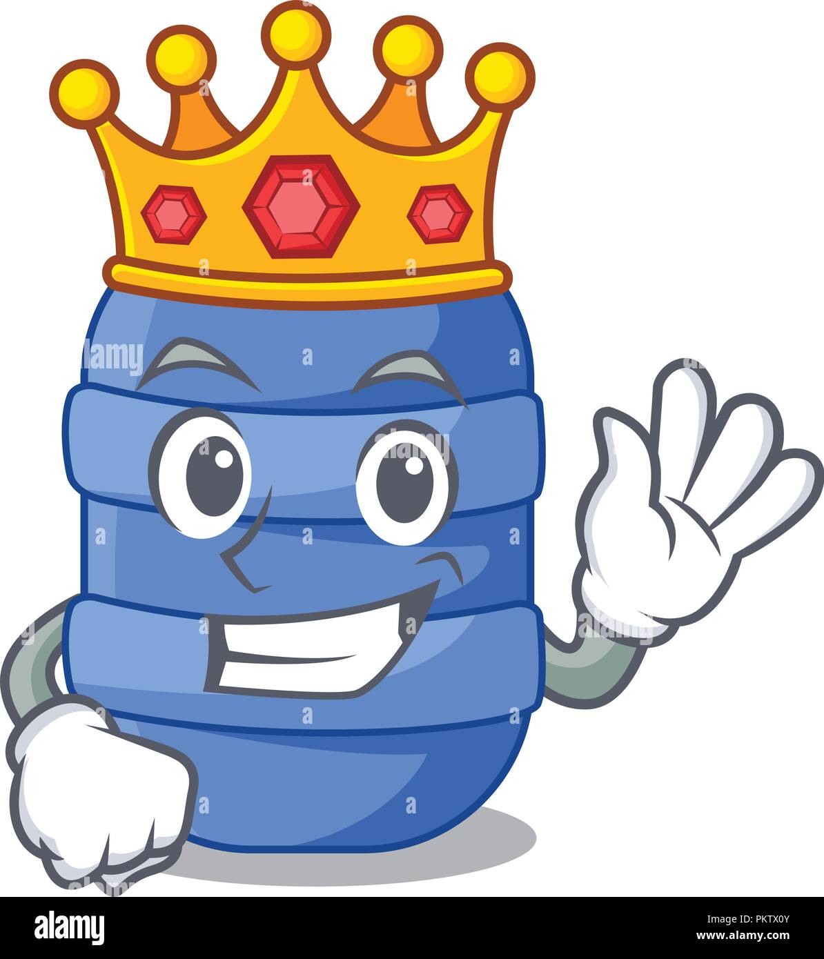 King plastic barrel container for fish cartoon Stock Vector Image & Art ...