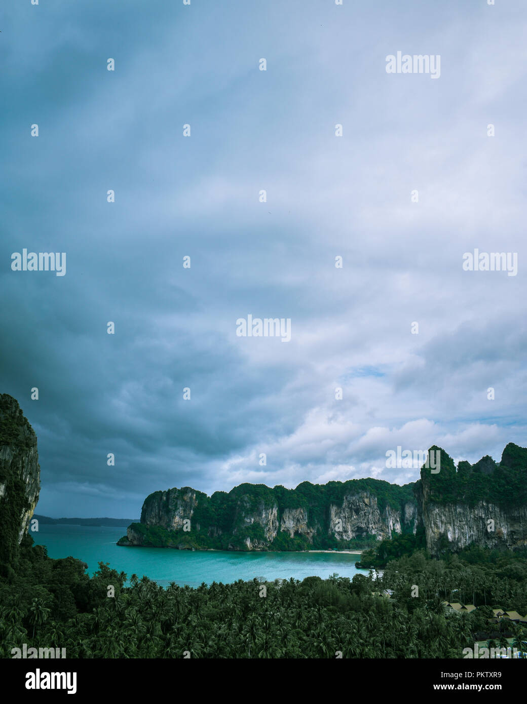 Viewpoint from a mountain in Krabi, Thailand Stock Photo - Alamy