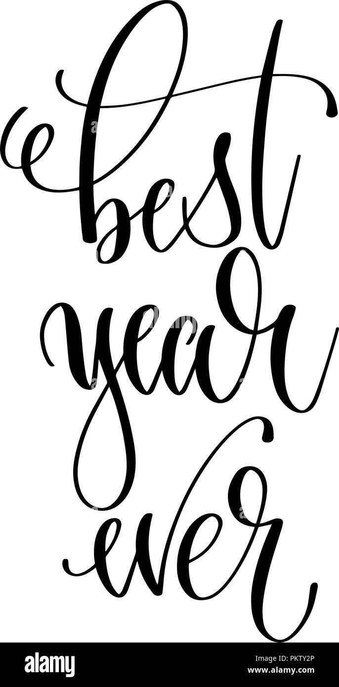 best year ever - hand lettering inscription text Stock Vector Image ...