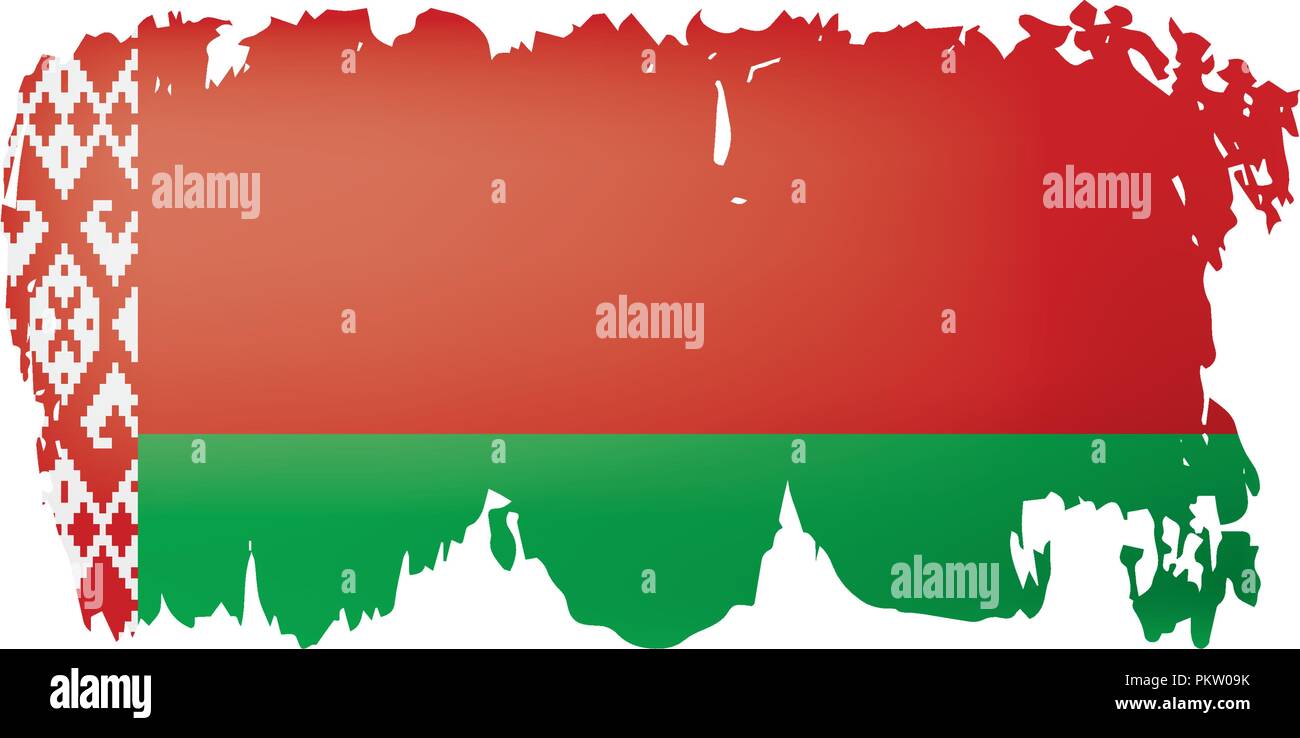 Belarus flag, vector illustration on a white background Stock Vector ...