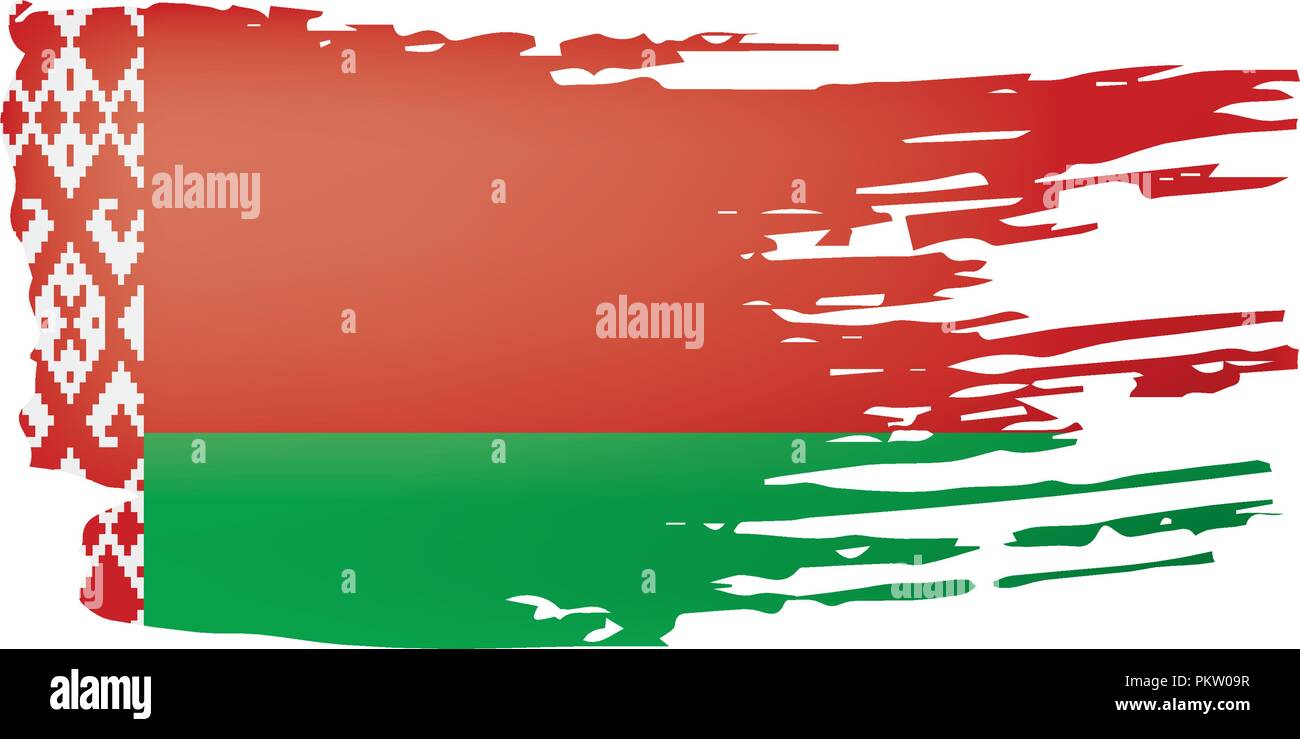 Belarus flag, vector illustration on a white background Stock Vector ...
