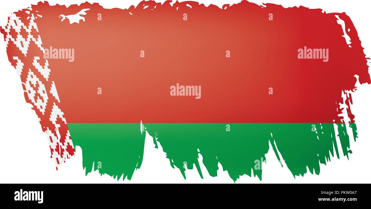 Belarus flag, vector illustration on a white background Stock Vector ...