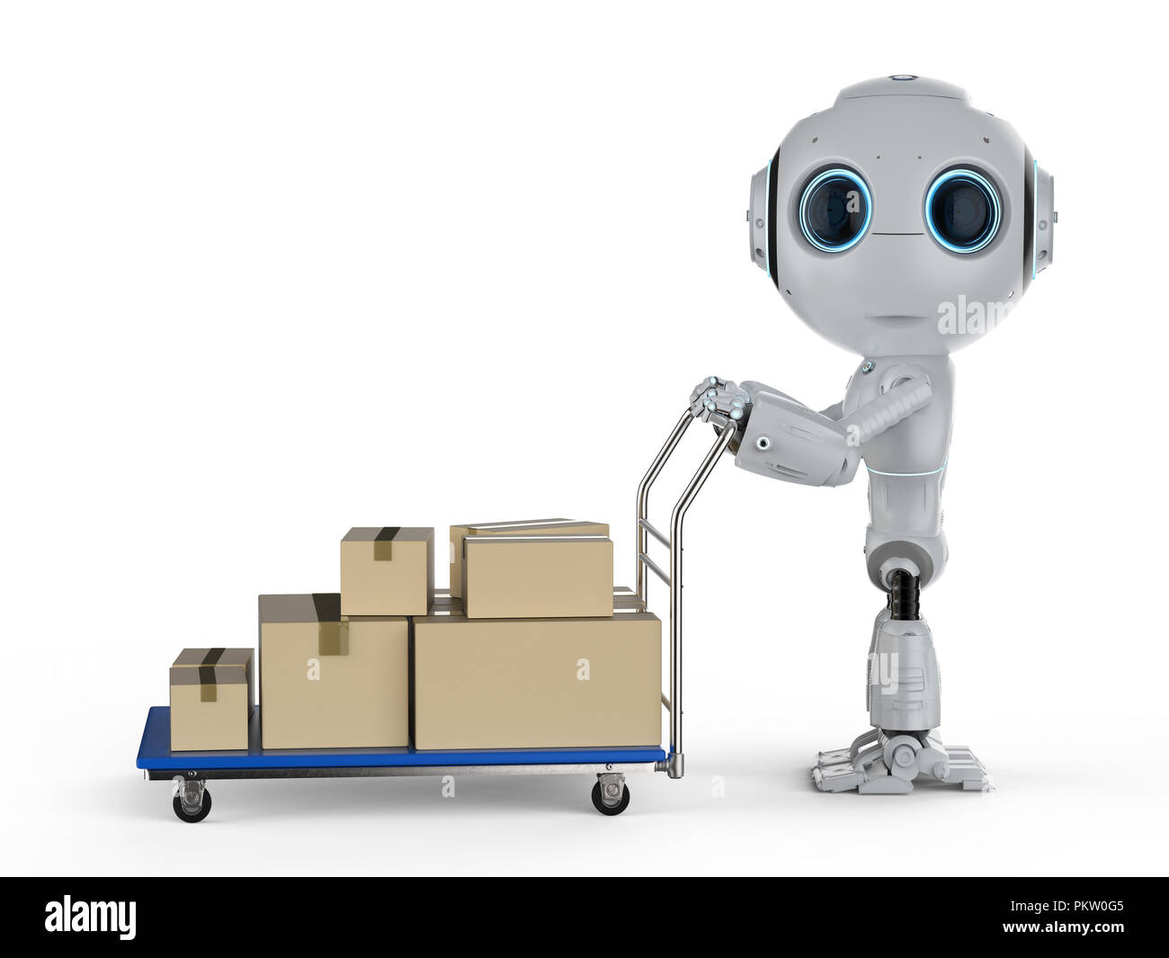 Logistic robotic platform Cut Out Stock Images & Pictures - Alamy