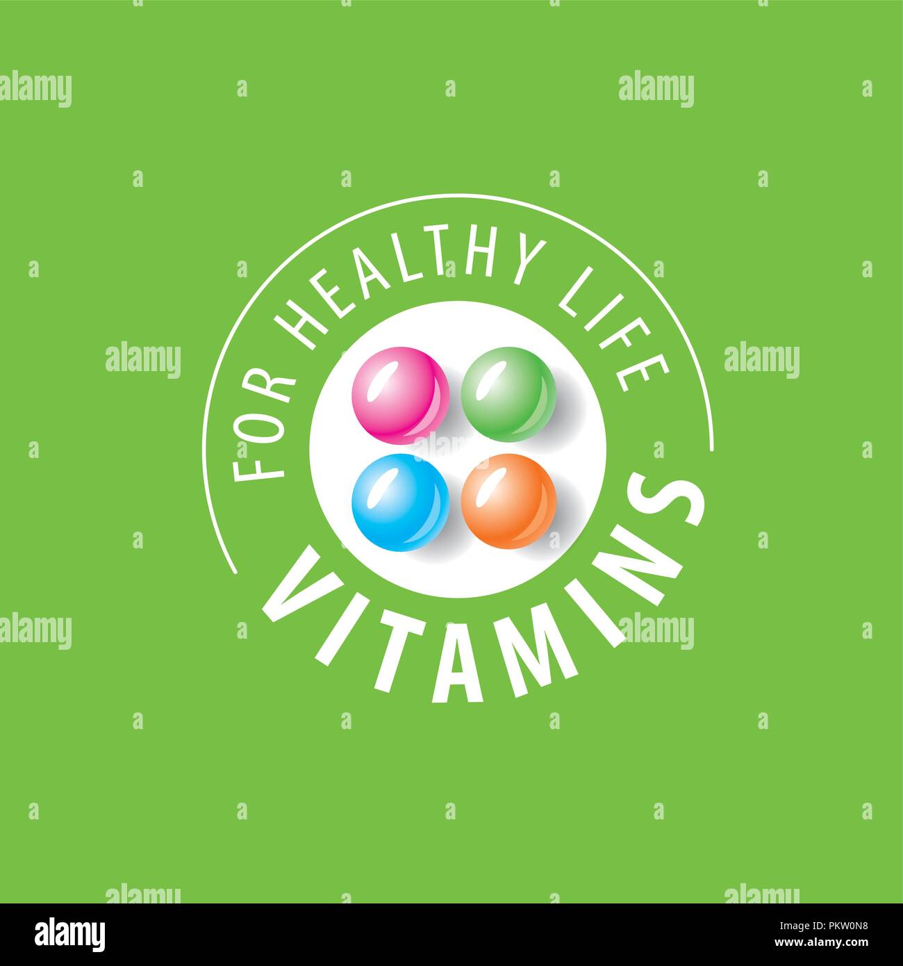 vector logo vitamins Stock Vector Image & Art - Alamy