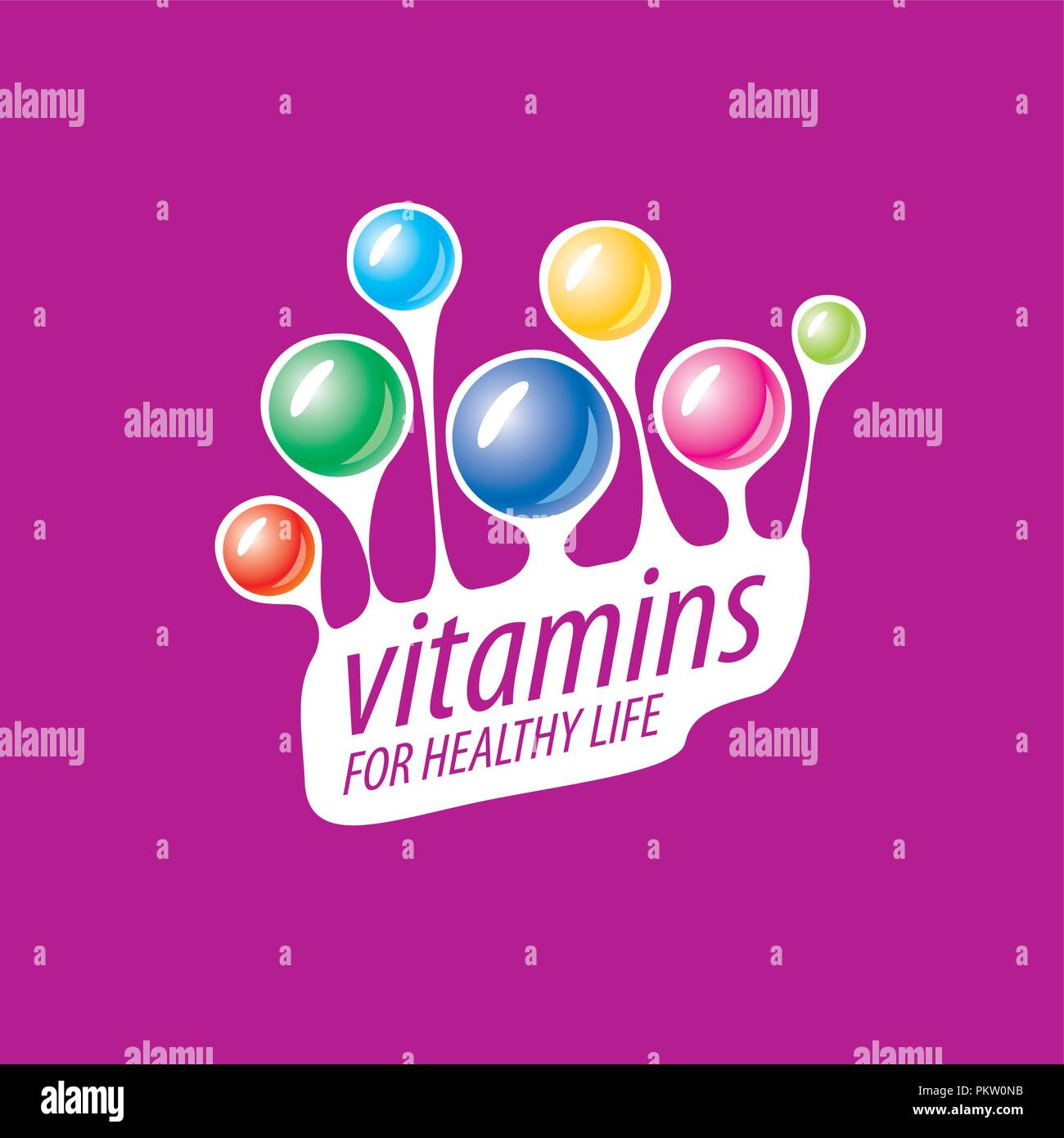vector logo vitamins Stock Vector Image & Art - Alamy