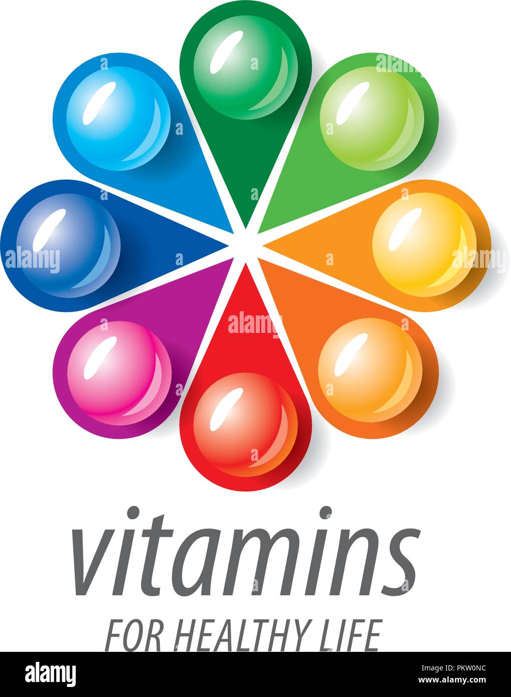 vector logo vitamins Stock Vector Image & Art - Alamy