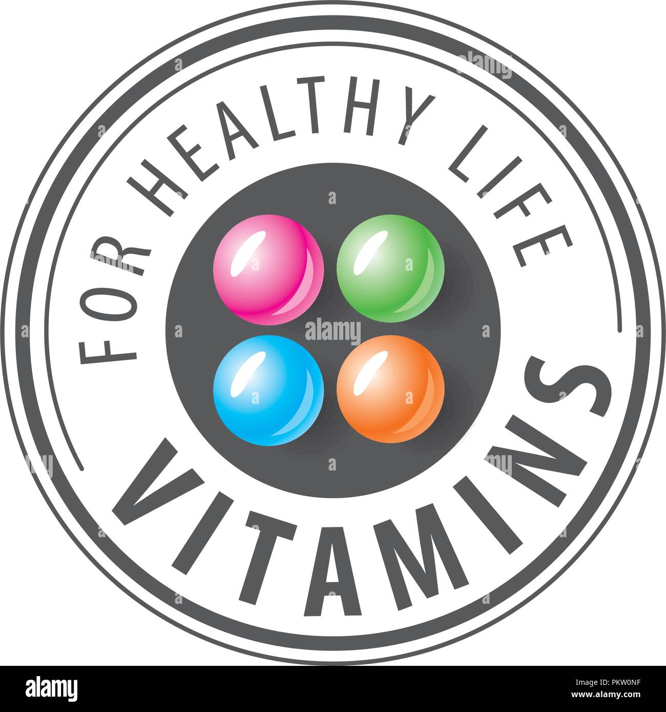 vector logo vitamins Stock Vector Image & Art - Alamy