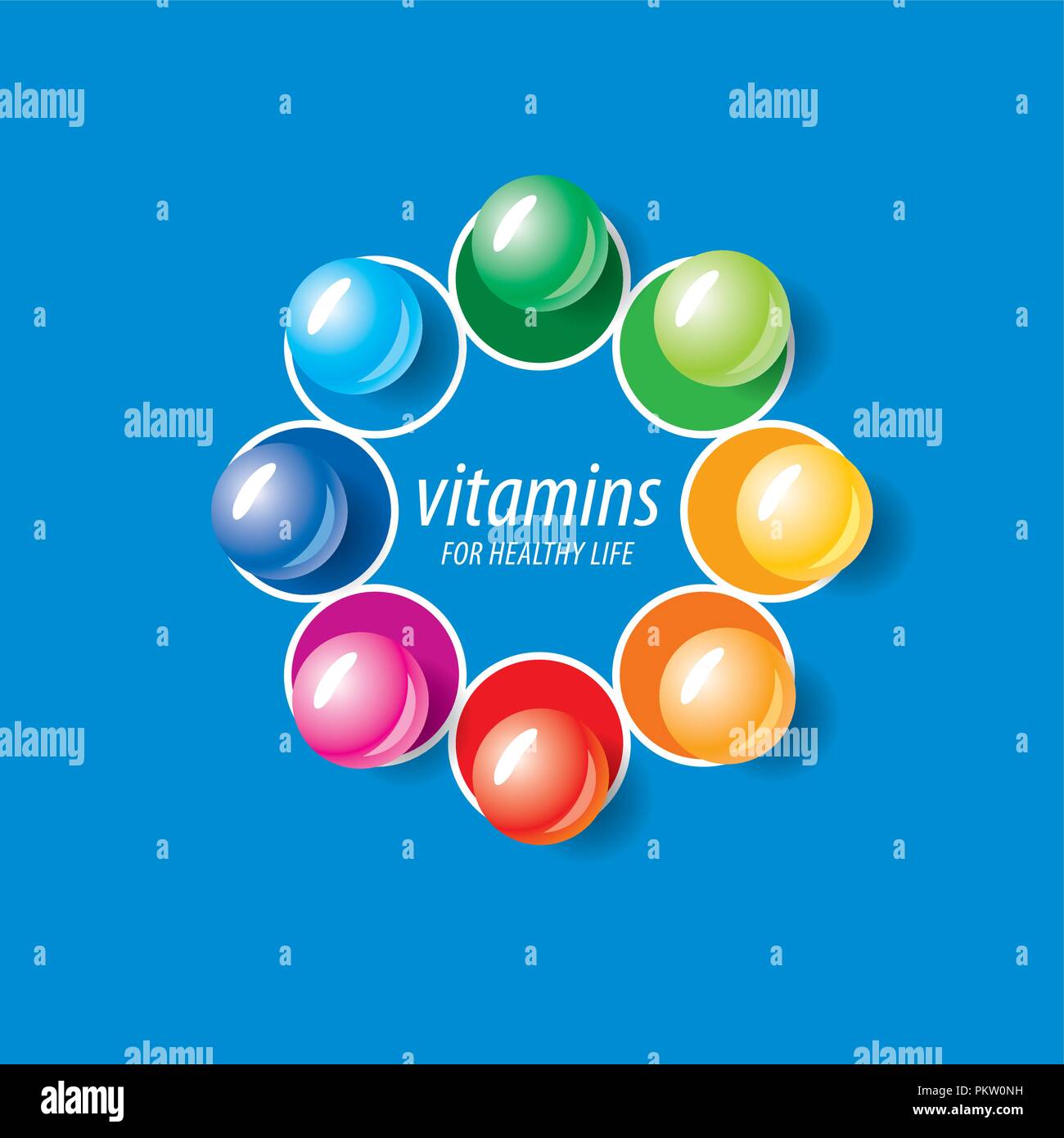 vector logo vitamins Stock Vector Image & Art - Alamy