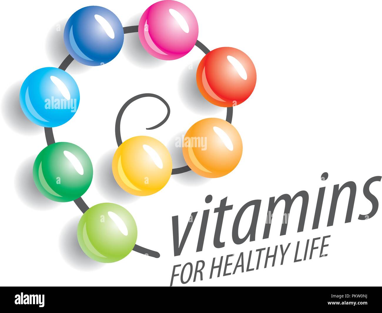 vector logo vitamins Stock Vector Image & Art - Alamy