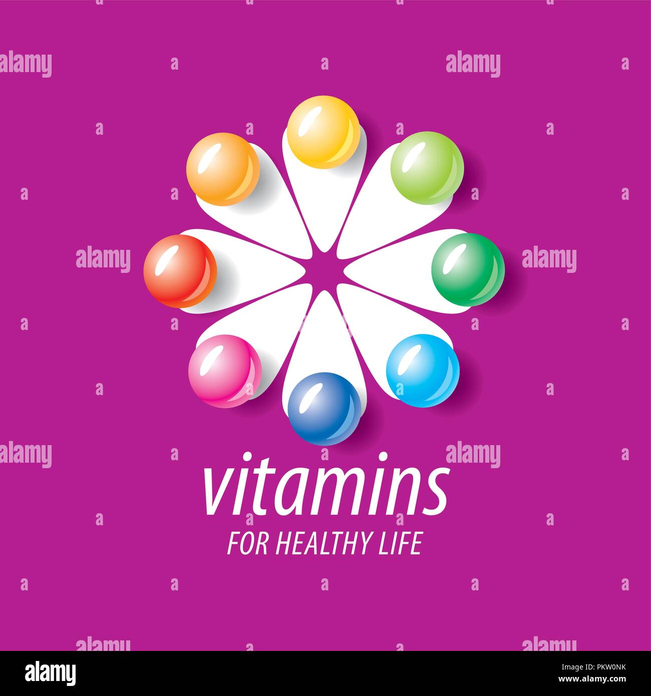 vector logo vitamins Stock Vector Image & Art - Alamy