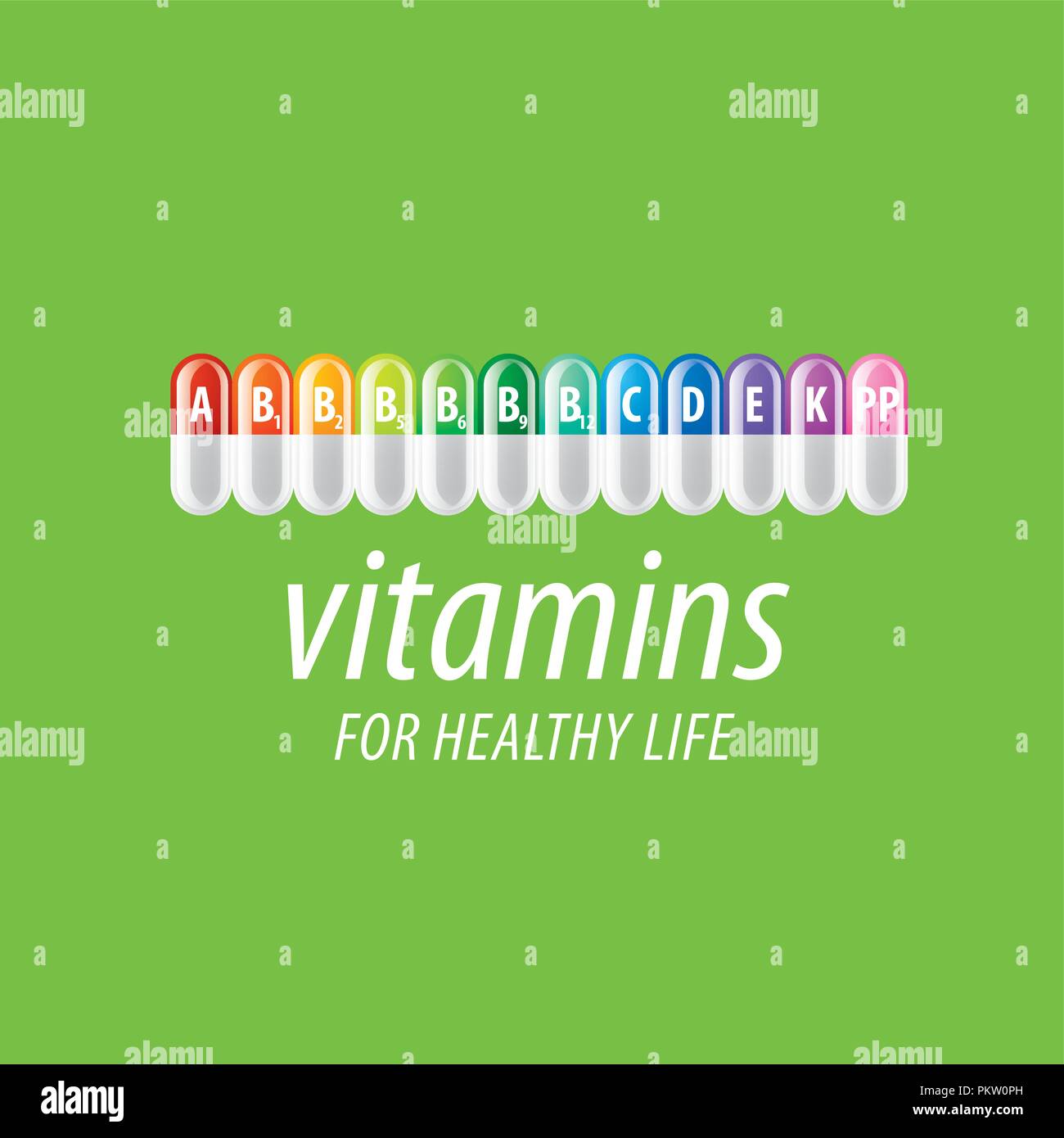 vector logo vitamins Stock Vector Image & Art - Alamy