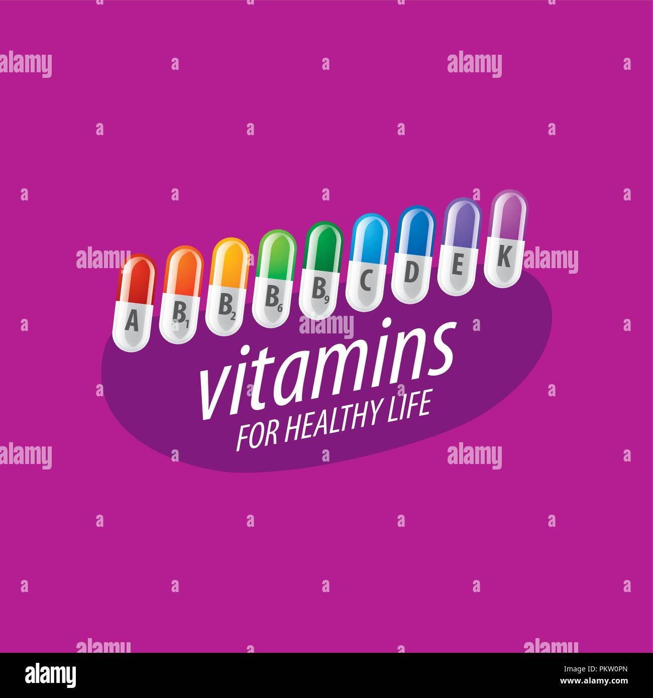 vector logo vitamins Stock Vector Image & Art - Alamy
