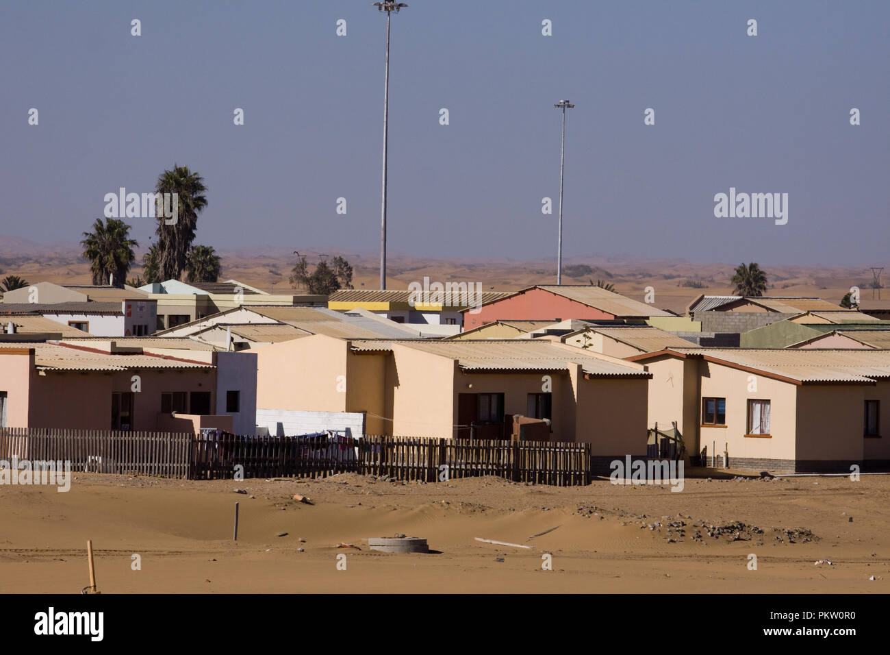 swakopmund buildings in namibia Stock Photo - Alamy