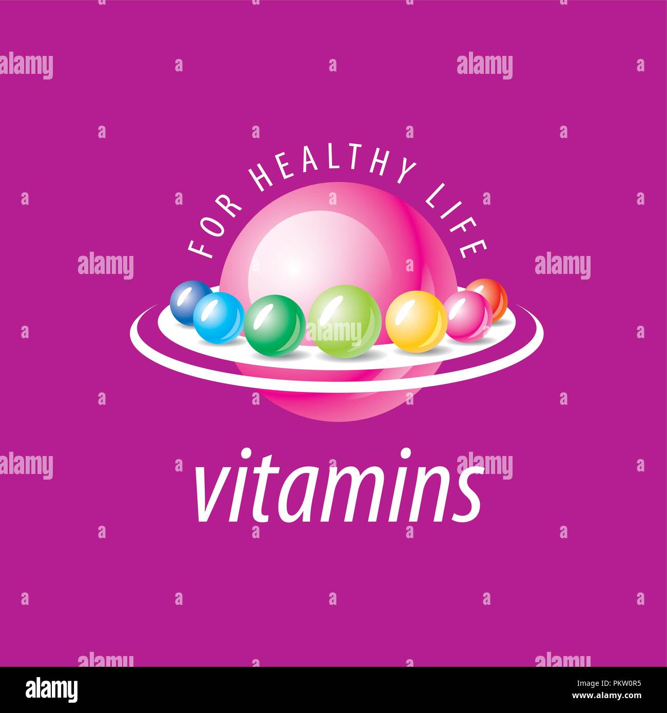 vector logo vitamins Stock Vector Image & Art - Alamy