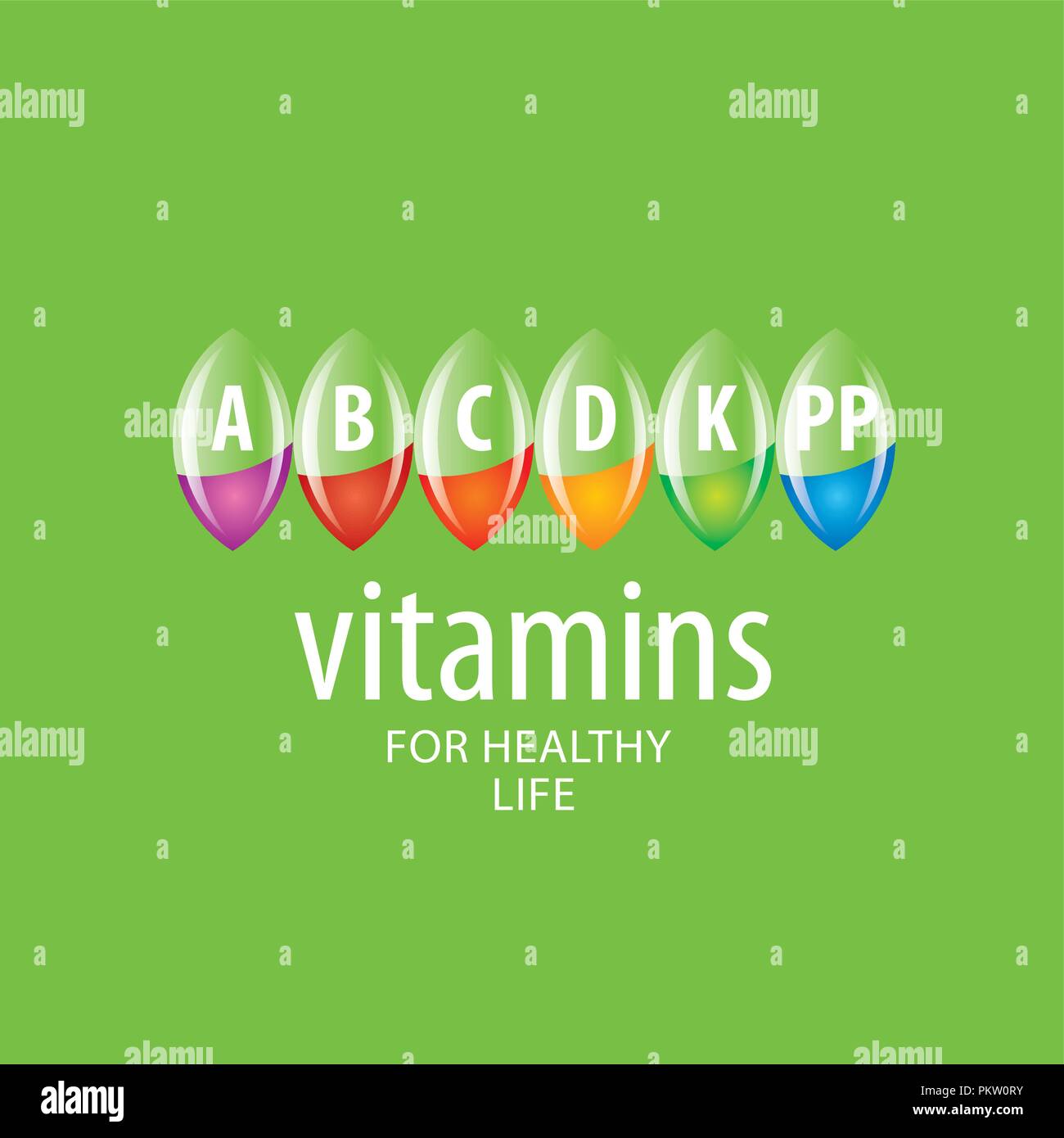 vector logo vitamins Stock Vector Image & Art - Alamy