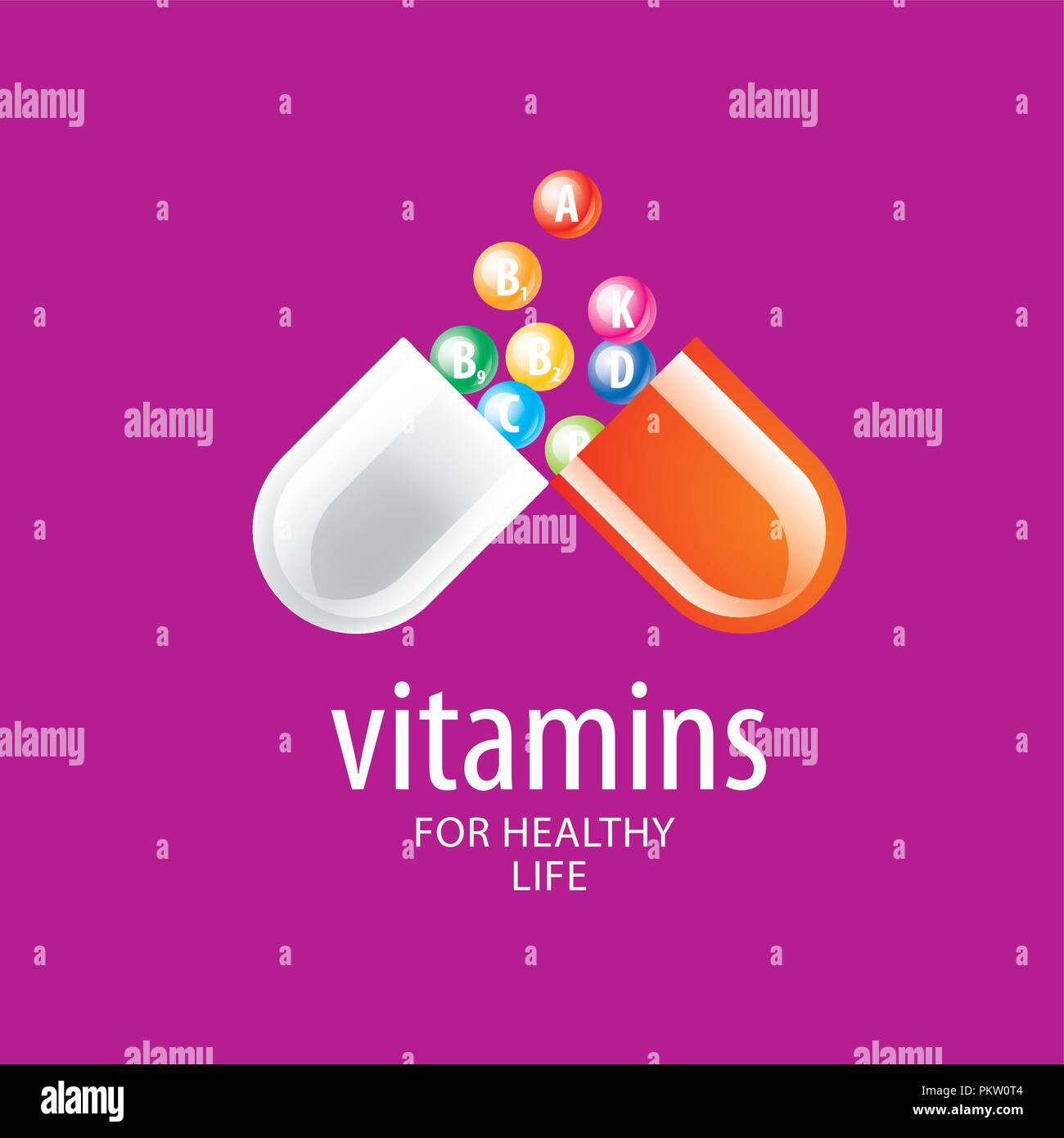 vector logo vitamins Stock Vector Image & Art - Alamy
