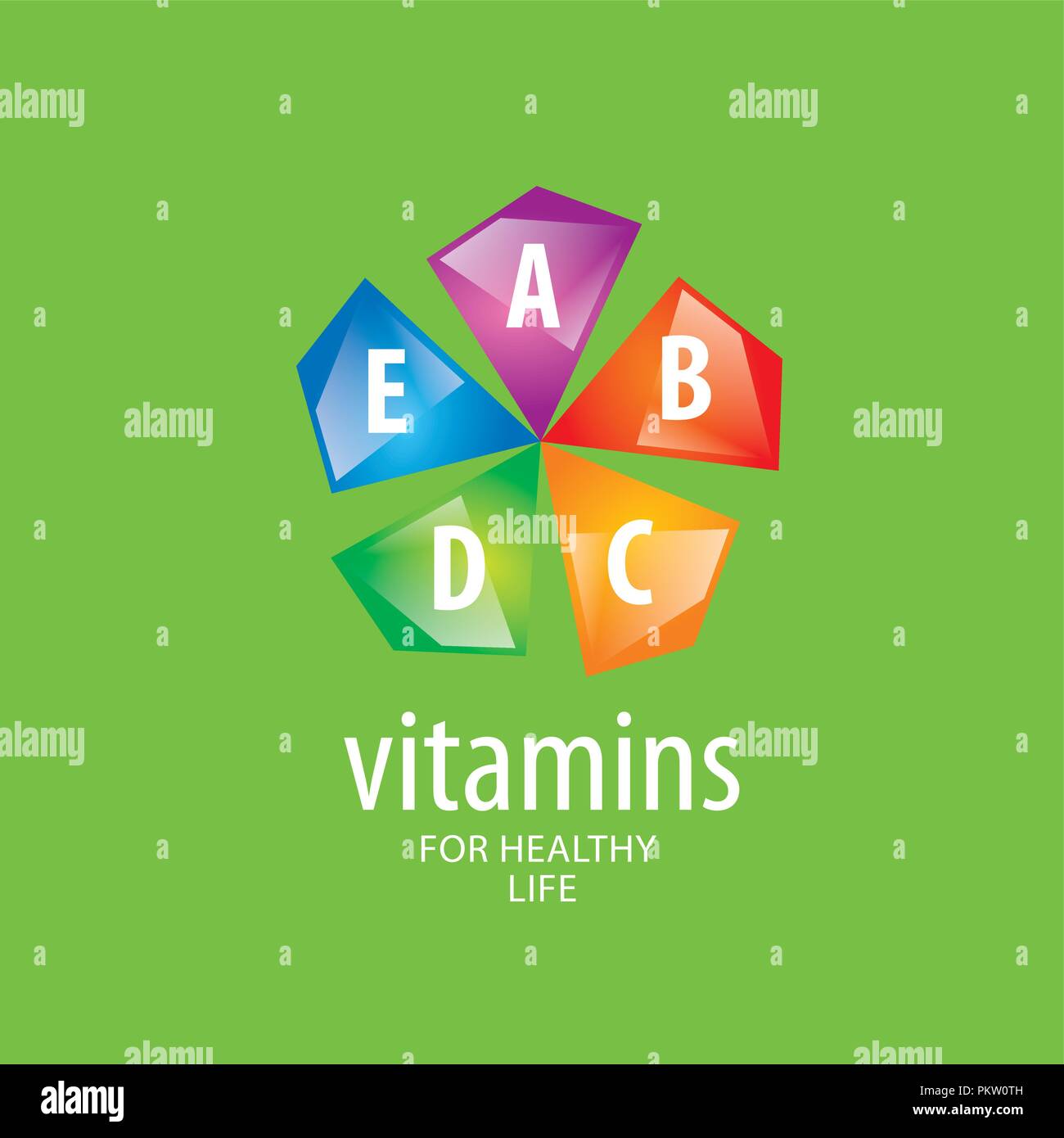 vector logo vitamins Stock Vector Image & Art - Alamy