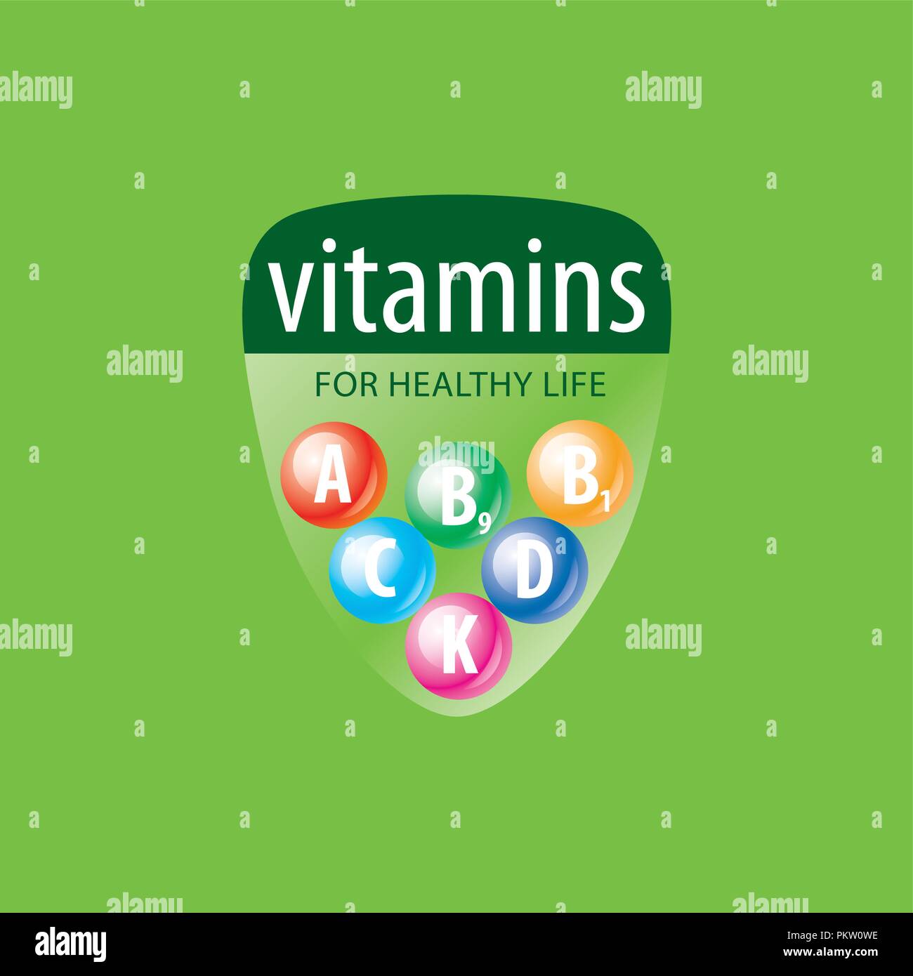 vector logo vitamins Stock Vector Image & Art - Alamy
