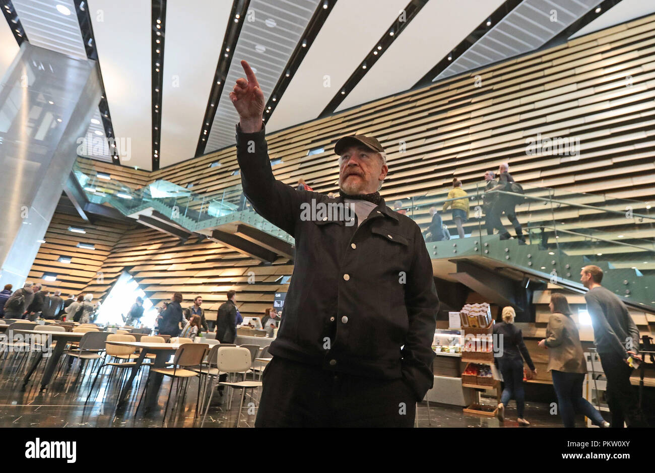 Actor Brian Cox visits the new V&A Dundee, as the £80.1 million museum ...
