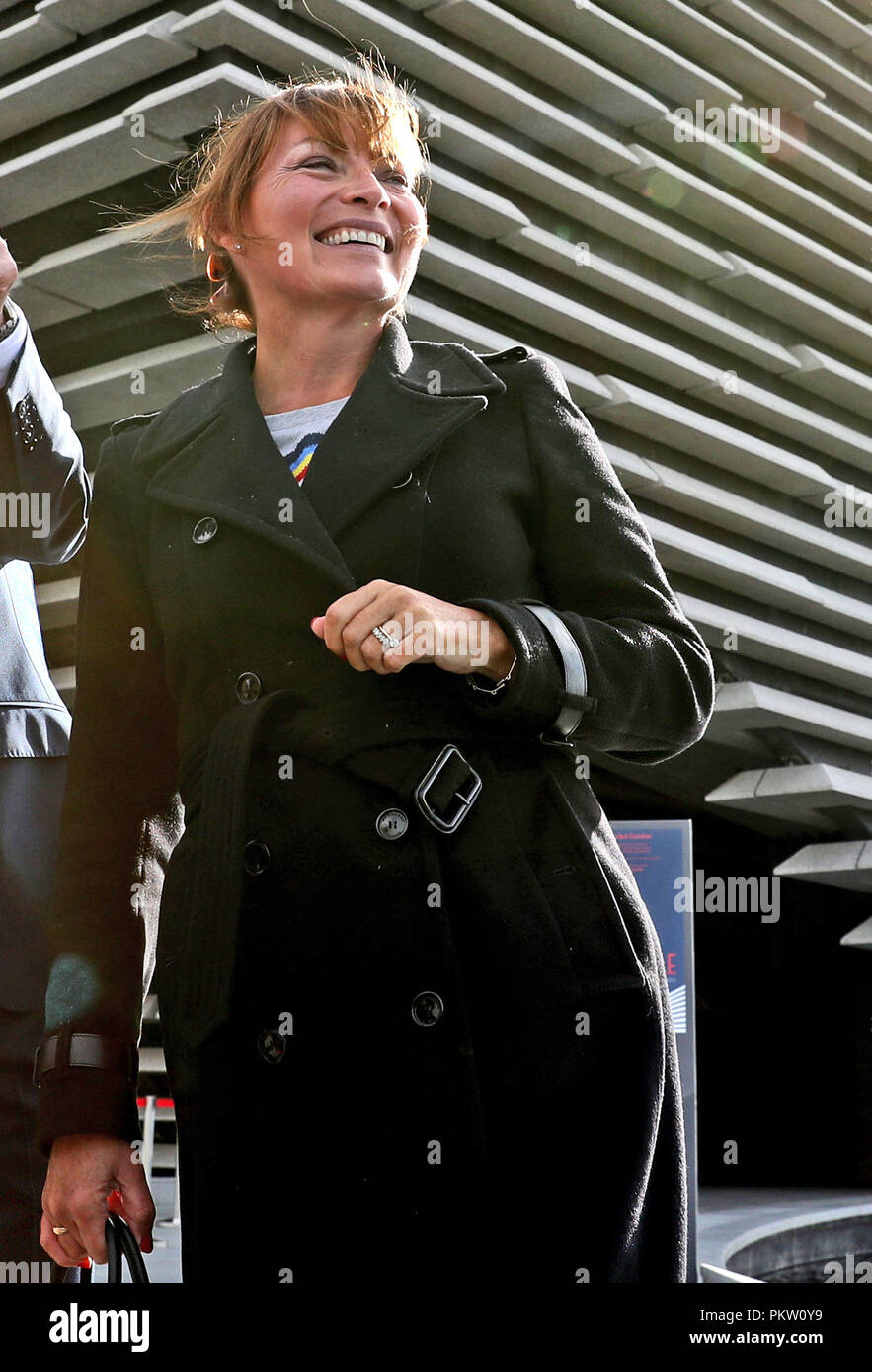 Lorraine Kelly outside the new V&A Dundee, £80.1 million museum, as it ...