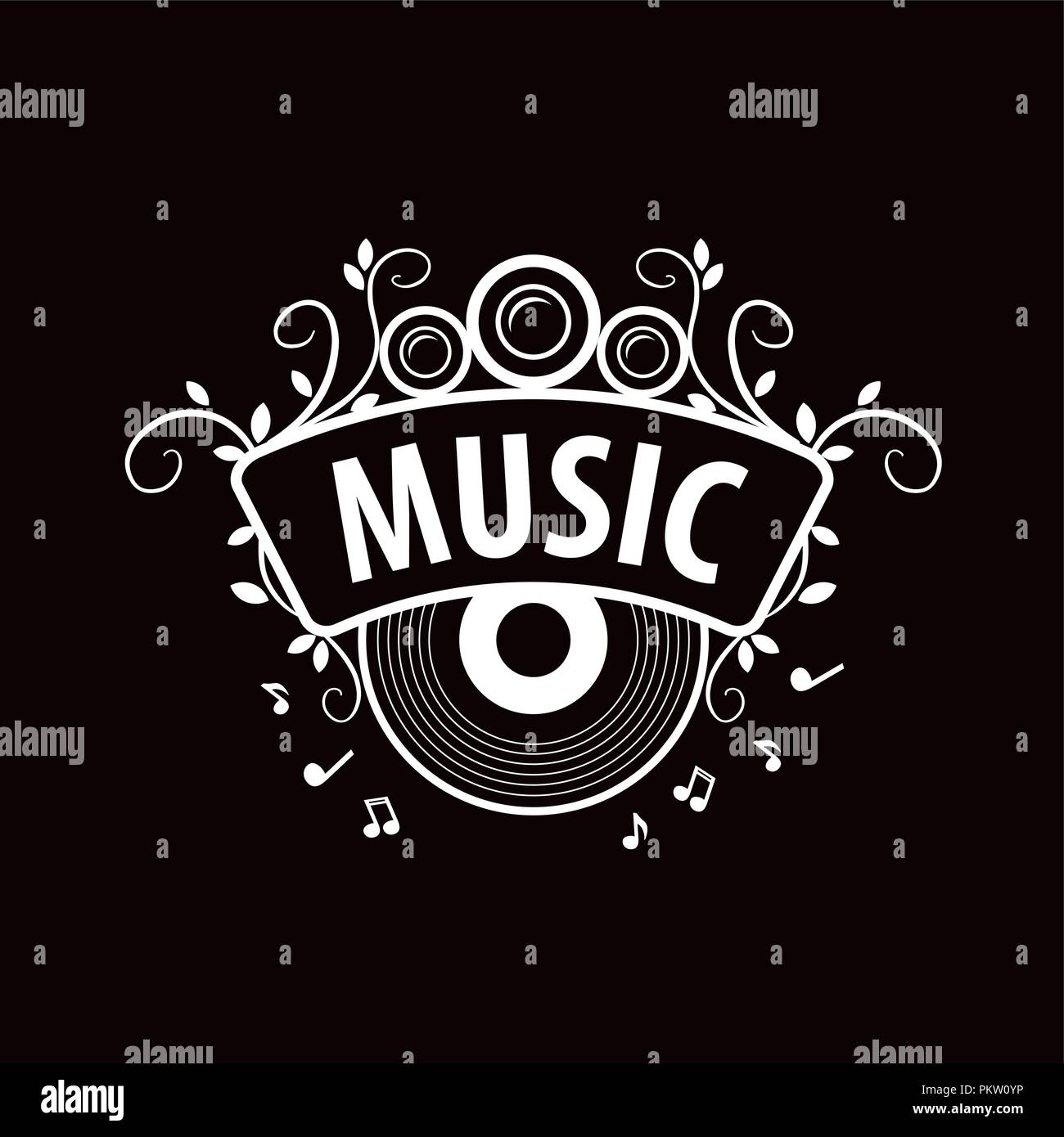 vector logo music Stock Vector Image & Art - Alamy