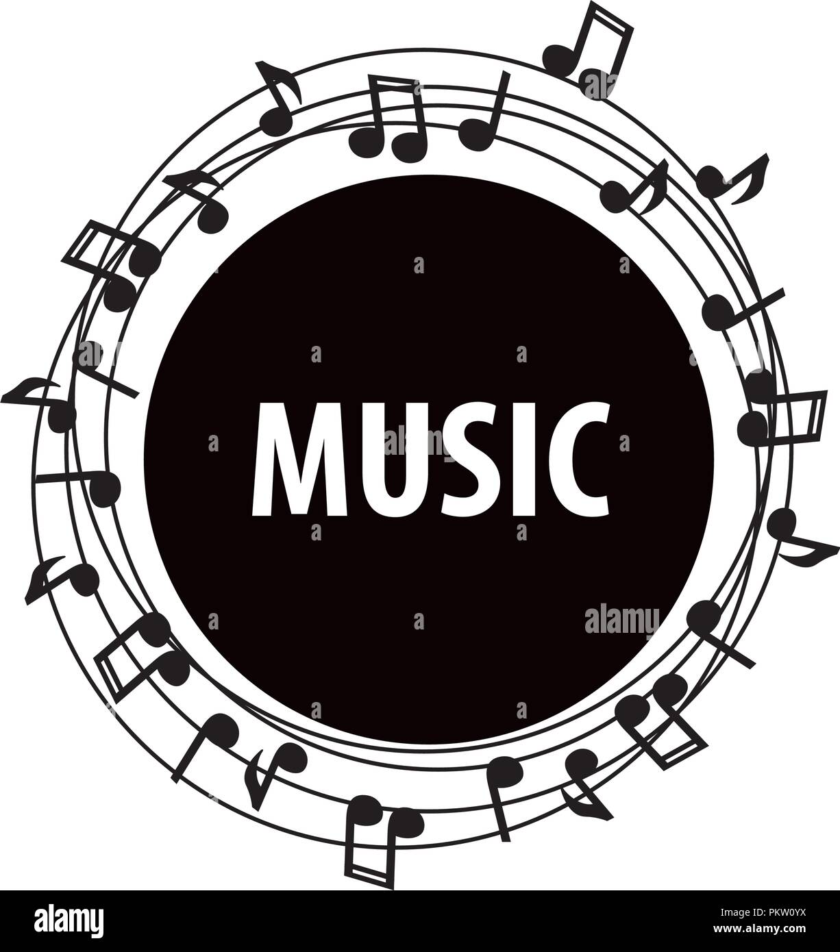 vector logo music Stock Vector Image & Art - Alamy