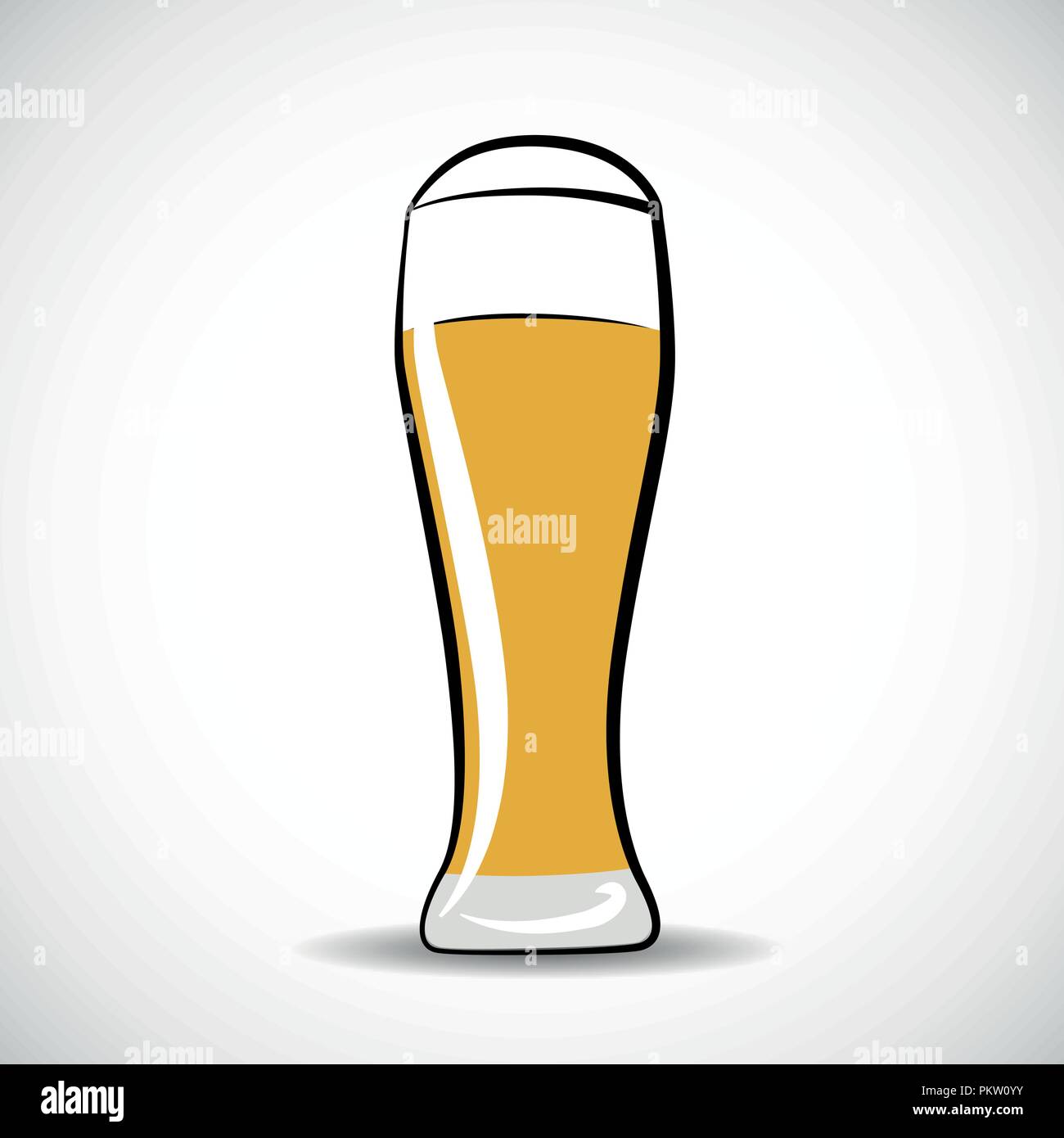 Beer glass vector hi-res stock photography and images - Alamy