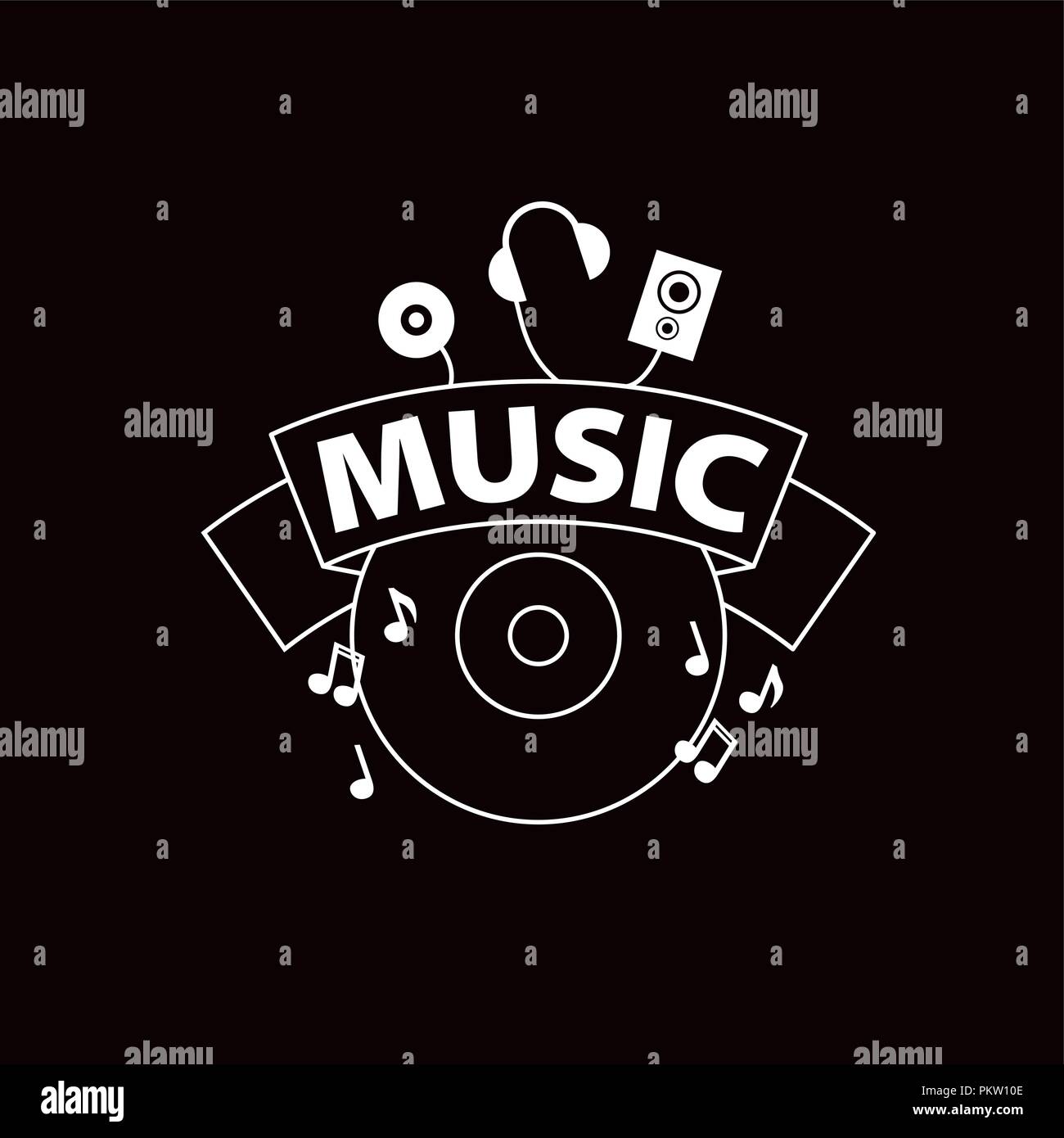 vector logo music Stock Vector Image & Art - Alamy