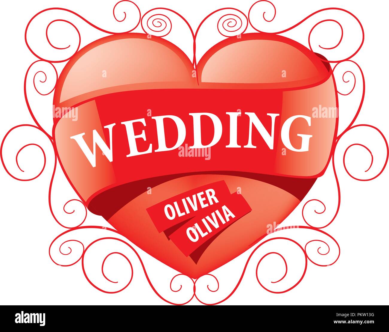 vector logo wedding Stock Vector Image & Art - Alamy