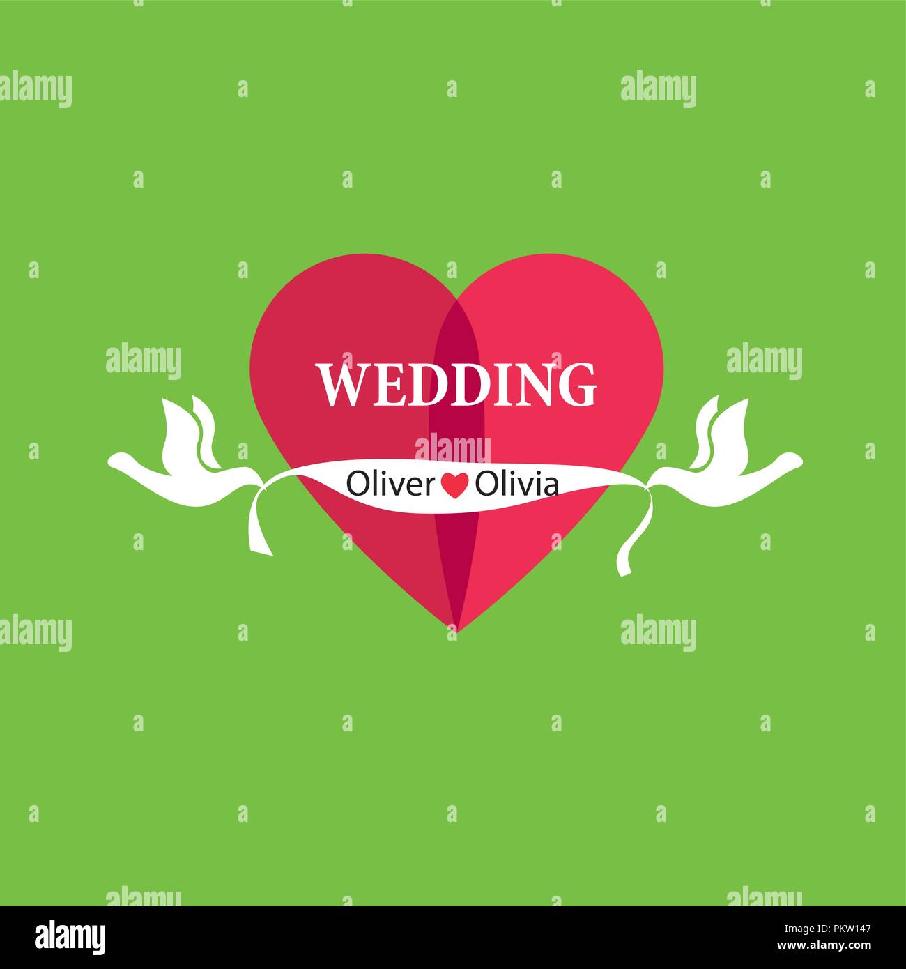 vector logo wedding Stock Vector Image & Art - Alamy
