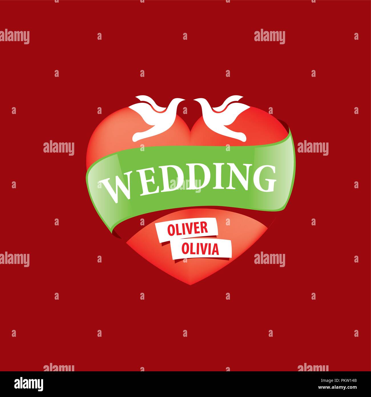 vector logo wedding Stock Vector Image & Art - Alamy