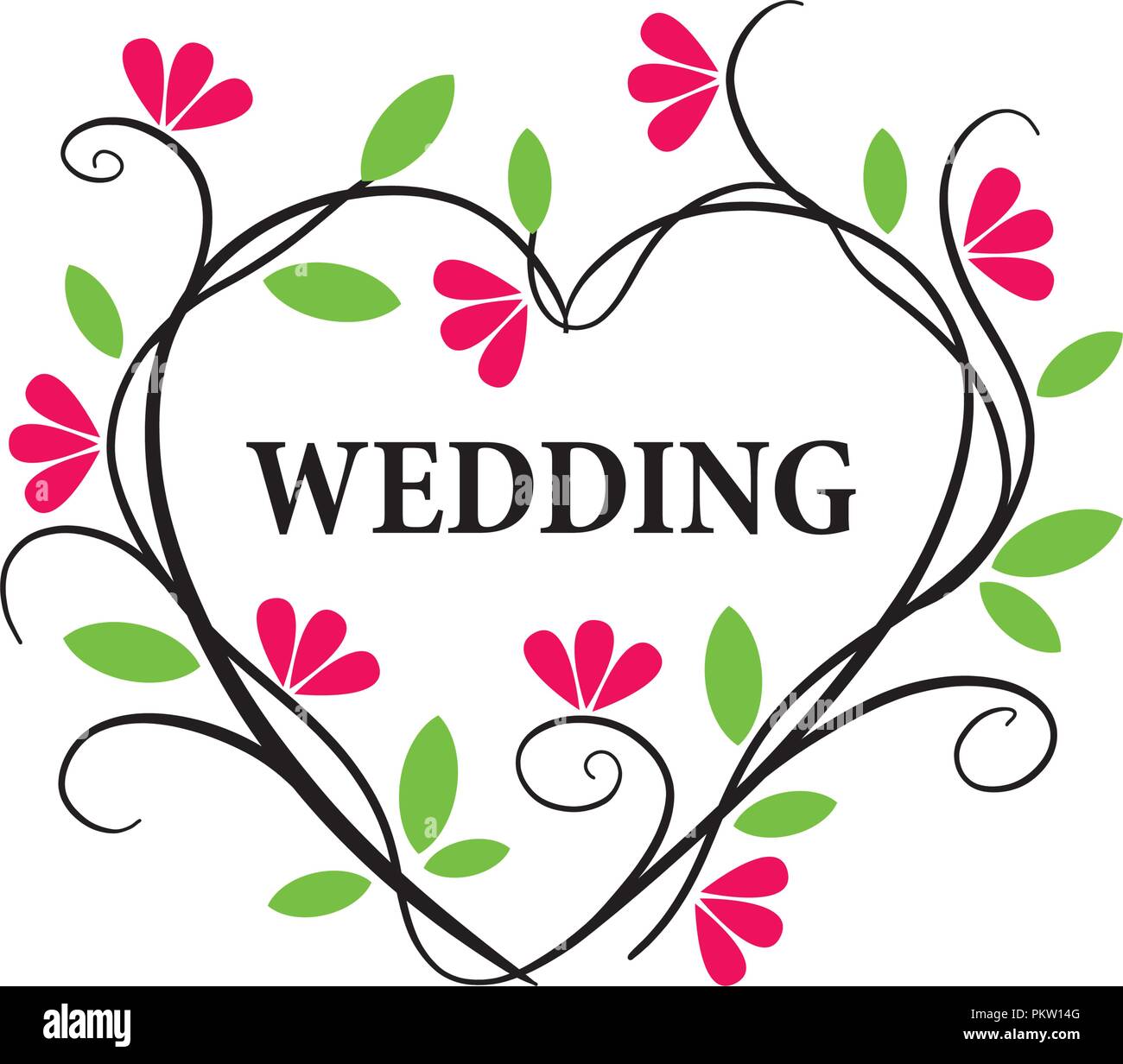 vector logo wedding Stock Vector Image & Art - Alamy
