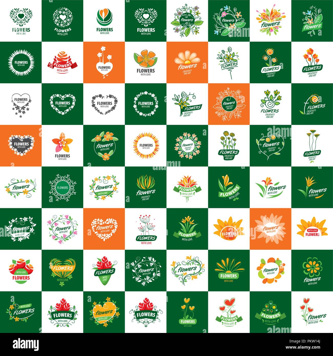 flower vector logo Stock Vector Image & Art - Alamy