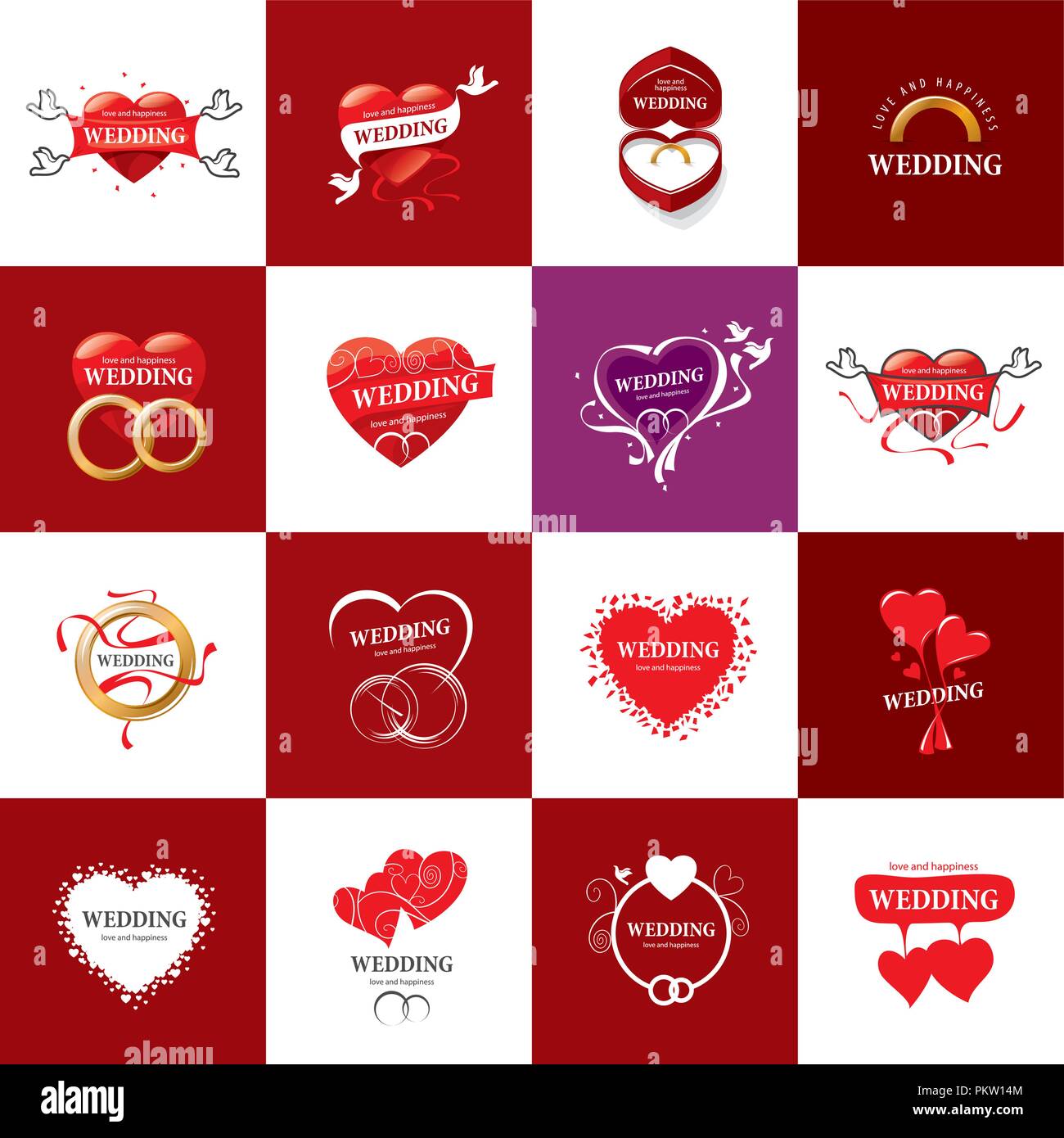vector logo wedding Stock Vector Image & Art - Alamy