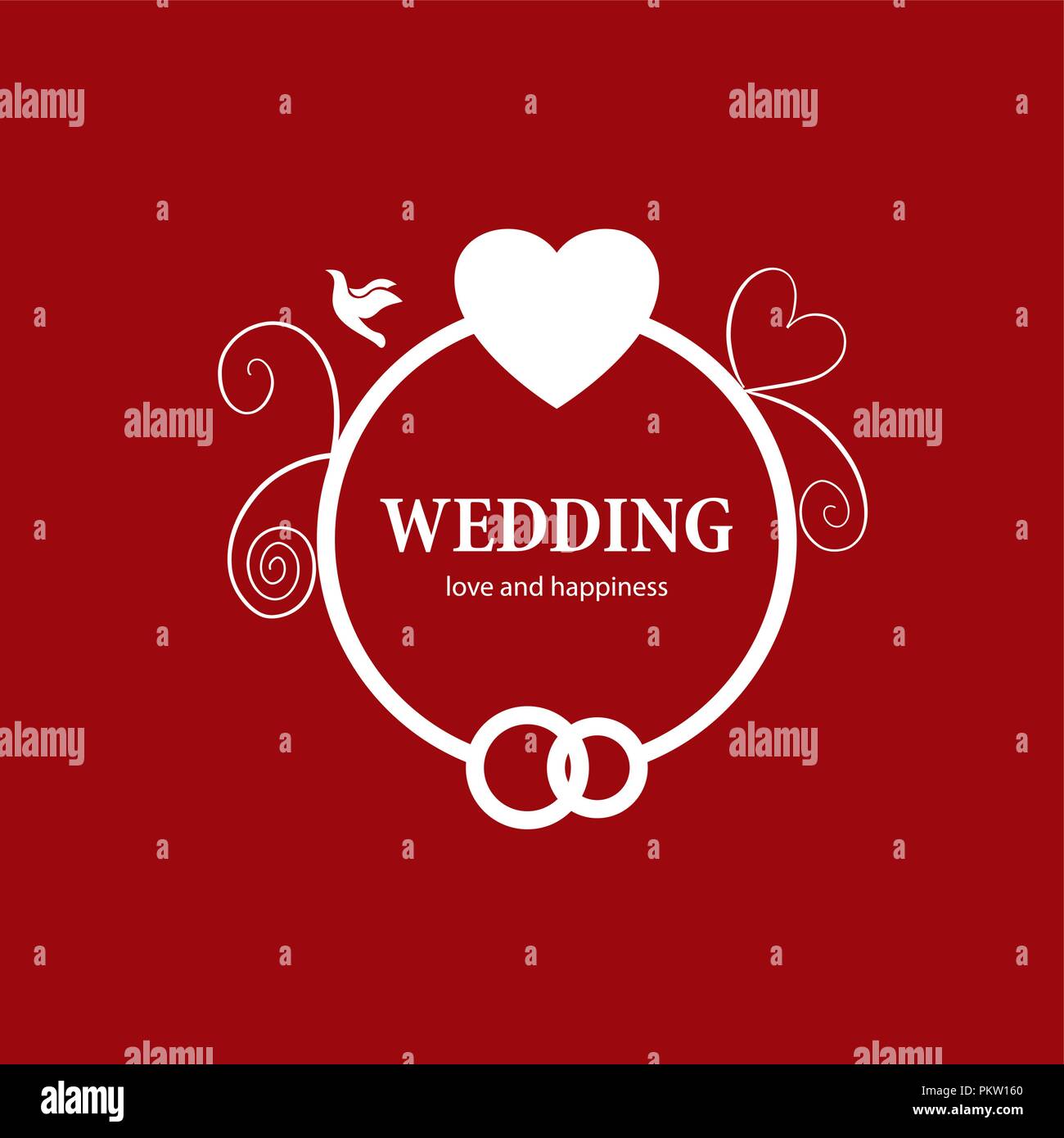 vector logo wedding Stock Vector Image & Art - Alamy