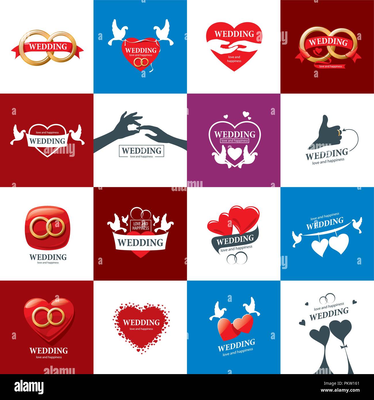 vector logo wedding Stock Vector Image & Art - Alamy