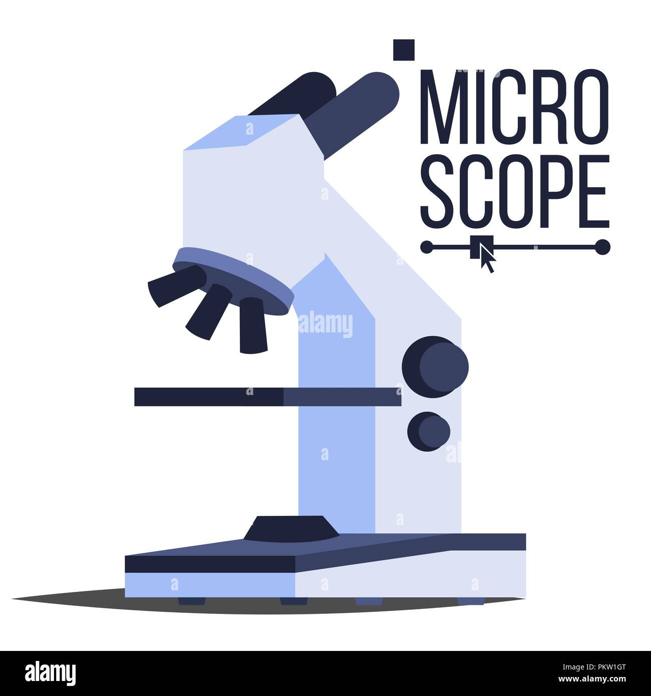 Professional Microscope Icon Vector. Laboratory Science Symbol. Macro ...