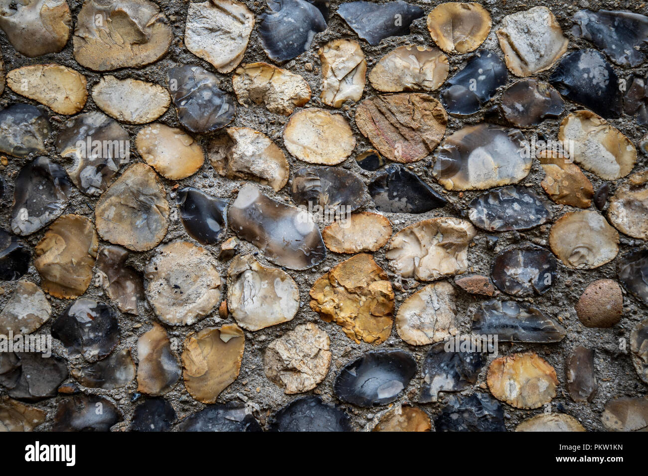 Flint stone wall texture textured hi-res stock photography and images ...