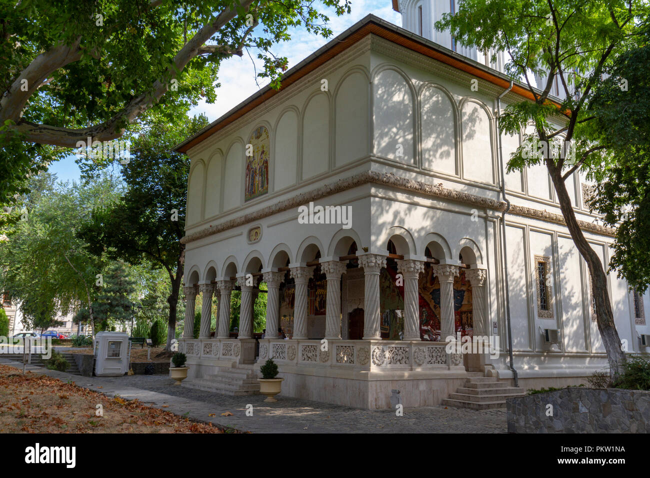 Exterior view of the New St. George Church in Bucharest, Romania Stock ...