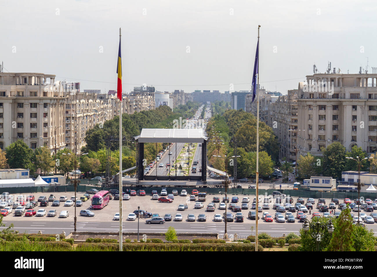 View bucharest from roof palace hi-res stock photography and images - Alamy