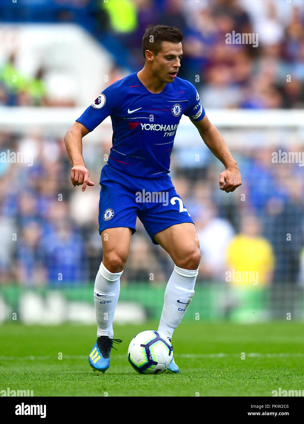 Chelsea's Cesar Azpilicueta during the Premier League match at Stamford ...
