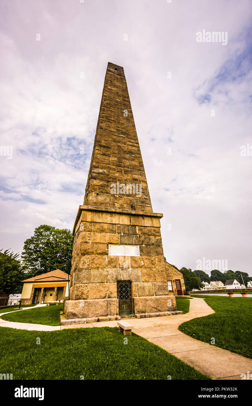 Monument to Fort Griswold massacre Groton, Connecticut, USA Stock Photo ...