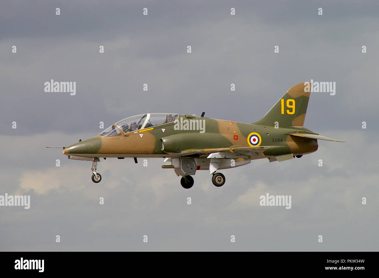 Royal Air Force, RAF BAe Hawk T1 jet trainer plane in commemorative ...