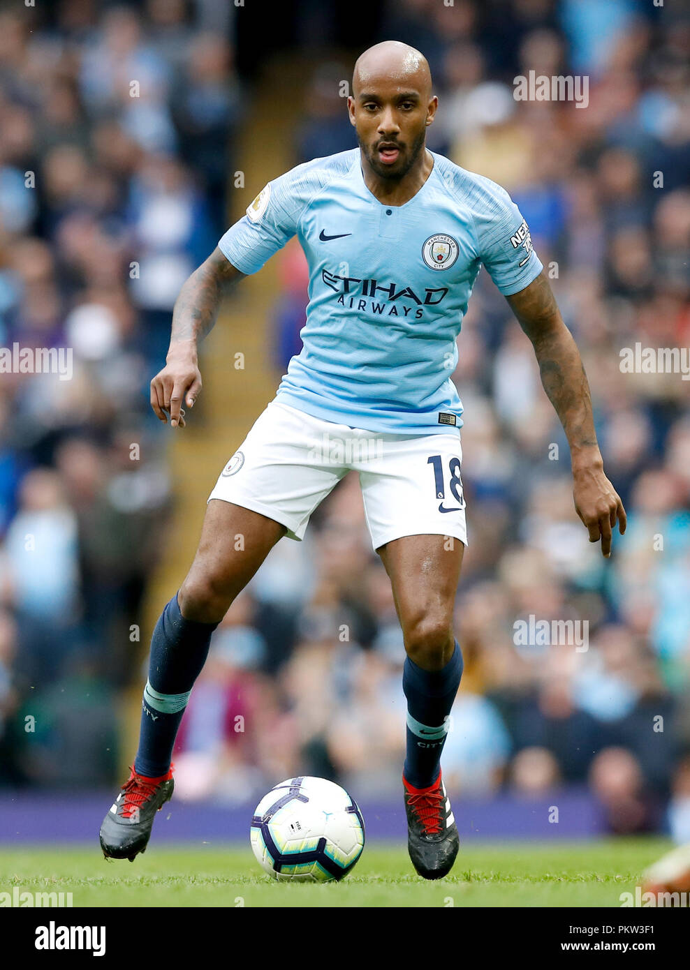 Manchester City's Fabian Delph during the Premier League match at the ...