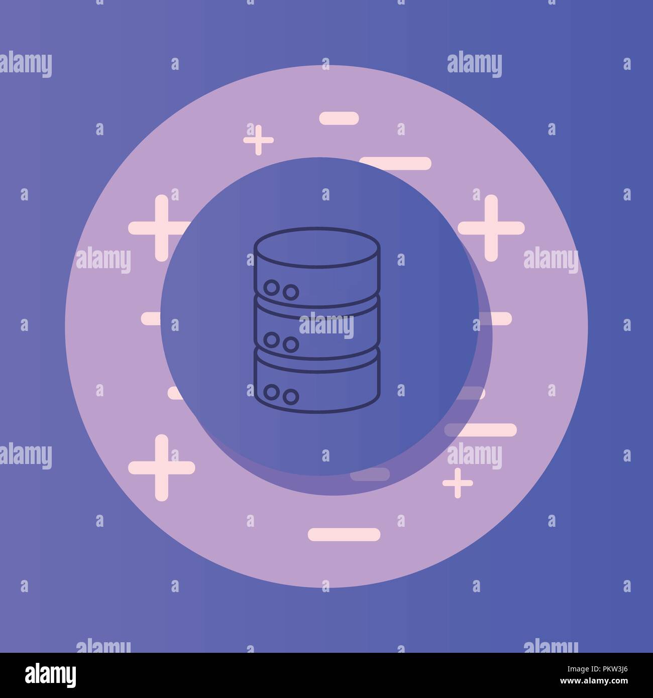 data server over purple background, colorful design. vector ...