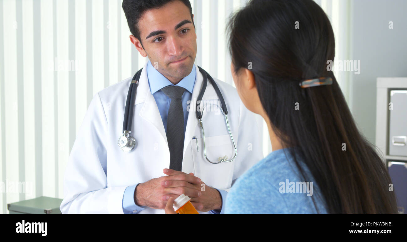 Mexican doctor explaining new prescription to patient Stock Photo - Alamy