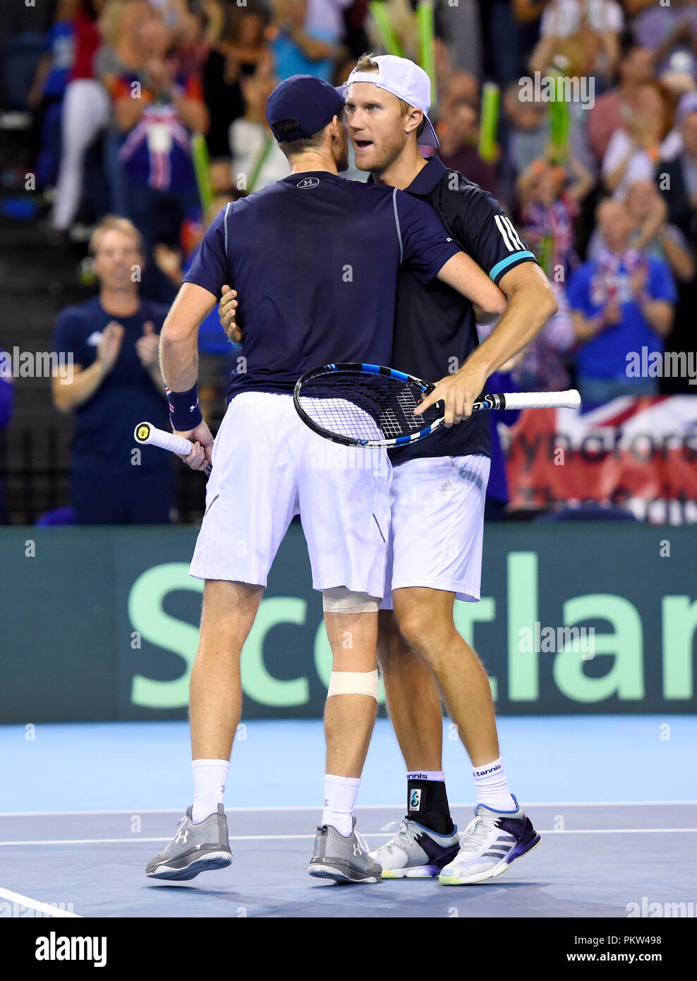 Great Britain's Jamie Murray and Dominic Inglot celebrate after winning ...