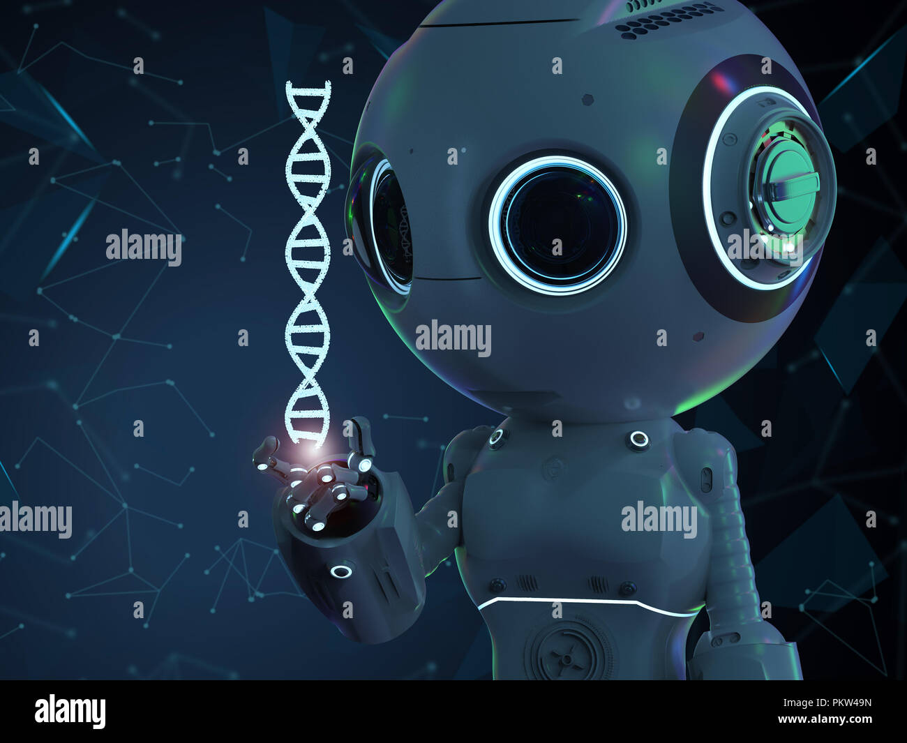 Robot dna illustration hi-res stock photography and images - Alamy
